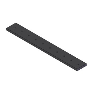 CUTTING EDGE,1.5X8X59-7/8 RUBBER, 3,6...6,3